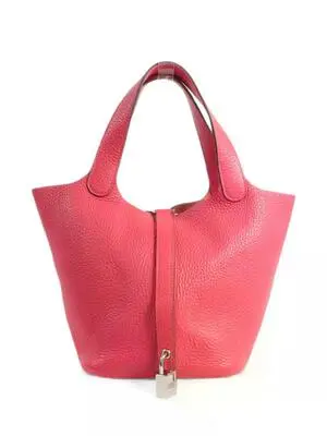 Hermès 2019 Picotin Pm Leather Bucket Bag - Pink