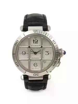 Cartier Pasha Grid 38mm Watch - Silver