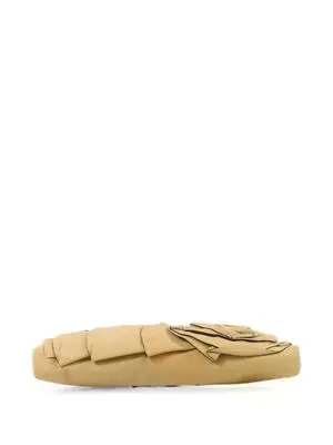 Valentino Garavani Rose-detail Leather Clutch Bag
