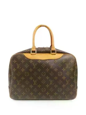 LOUIS VUITTON 2002 Deauville Monogram Tote Bag - Brown