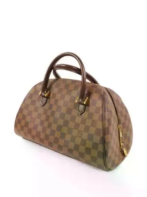LOUIS VUITTON Damier Ebene Mm Ribera Handbag - Brown