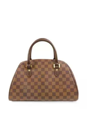 LOUIS VUITTON Damier Ebene Mm Ribera Handbag - Brown