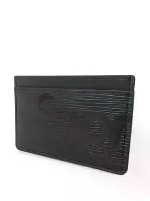 LOUIS VUITTON X Supreme Epi Leather Card Holder - Black
