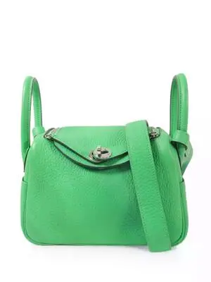 Hermès 2023 Mini Lindy Two-way Tote Bag - Green