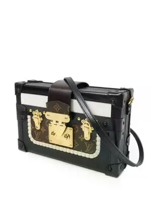 LOUIS VUITTON Petite Malle Shoulder Bag - Black