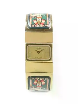 Hermès Loquet Enamel 20mm Watch - Gold