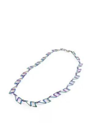 LOUIS VUITTON Iridescent Links Cable Chain Necklace - Blue