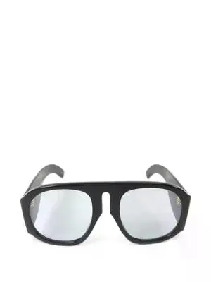 Gucci Interlocking G Pilot-frame Sunglasses - Black