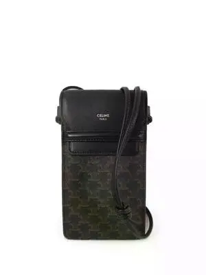 Celine Triomphe Canvas Mini Shoulder Bag - Brown