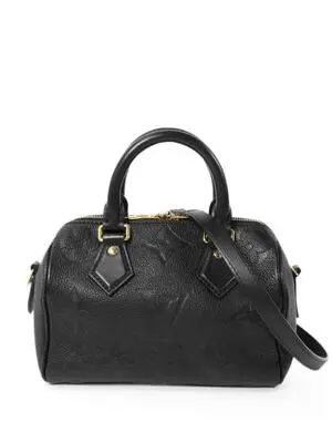 LOUIS VUITTON Monogram Empreinte Speedy Bandoulière Shoulder Bag - Black