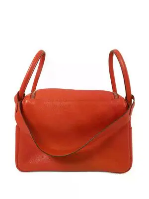 Hermès 26 Lindy Leather Tote Bag - Red