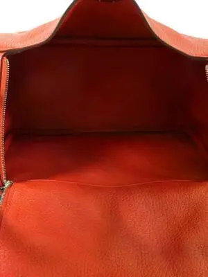 Hermès 26 Lindy Leather Tote Bag - Red