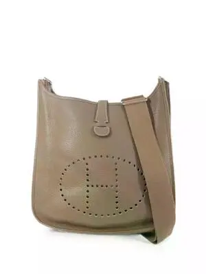 Hermès 2015 Gm Evelyne Leather Shoulder Bag - Brown