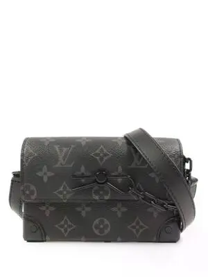 LOUIS VUITTON Steamer Monogram Eclipse Shoulder Bag - Black