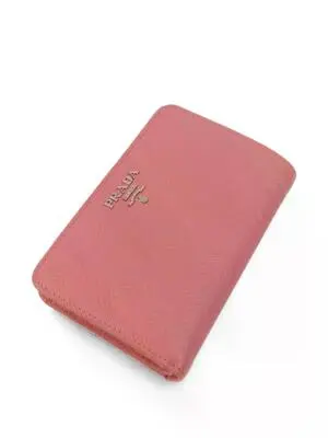 Prada Logo-detail Bi-fold Zipper Wallet