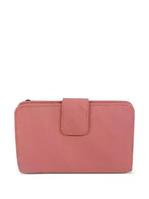 Prada Logo-detail Bi-fold Zipper Wallet