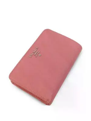 Prada Logo-detail Bi-fold Zipper Wallet
