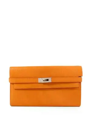 Hermès 2014 Kelly Long Wallet - Orange