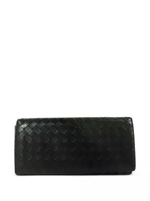 Bottega Veneta Intrecciato Long Wallet - Black