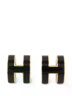 Hermès Pop H Enamel Earrings - Gold