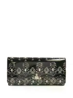 VIVIENNE WESTWOOD Orb-plaque Wallet - Black