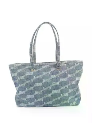 Balenciaga Bb-pattern Tote Bag - Blue