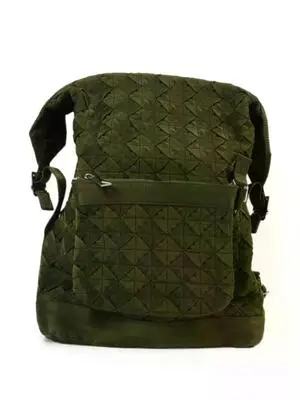 Bottega Veneta Intrecciato Webbing Backpack - Green