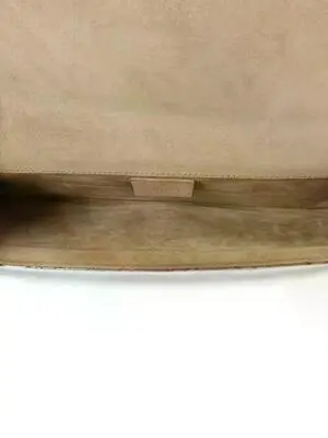 Gucci Gg Patent Calf Leather Clutch Bag