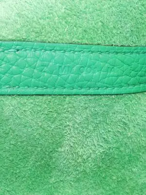Hermès Taurillon Clemence Mm Picotin Tote Bag - Green