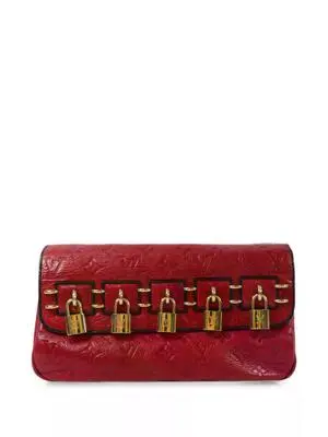 LOUIS VUITTON 2009-2010 My Deer Enigme Empreinte Leather Clutch Bag - Red