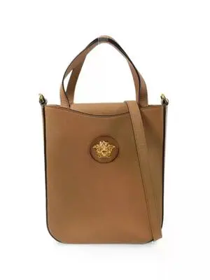 Versace Medusa Two-way Tote Bag - Brown