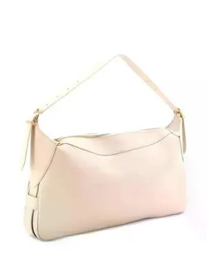 Celine Romy Shoulder Bag Leather Medium Hobo Bag - White