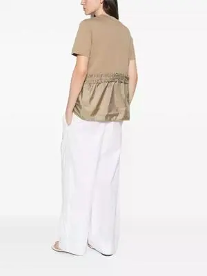 Moncler Ruffled Logo-patch T-shirt