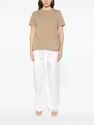 Moncler Ruffled Logo-patch T-shirt