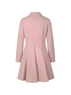 Valentino Garavani Concealed-fastening Flared-skirt Coat