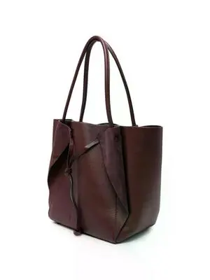 Gabriela Hearst Marija Grained Leather Tote Bag - Red