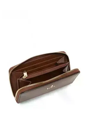 Furla Logo-plaque Grained Leather Wallet