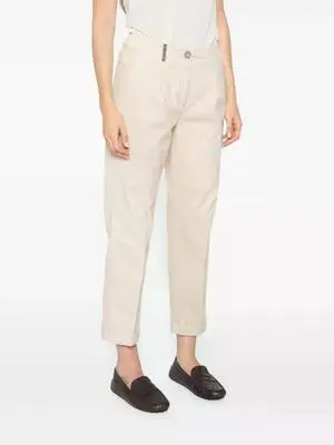 Peserico Pleated Detail Turn-up Trousers