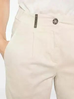Peserico Pleated Detail Turn-up Trousers