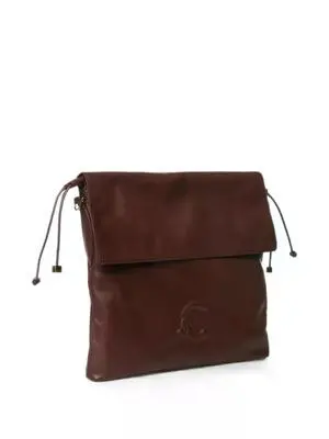 COCCINELLE Logo-embossed Leather Shoulder Bag