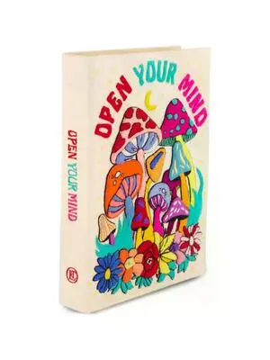 OLYMPIA LE-TAN Open Your Mind Embroidered Book Clutch Bag