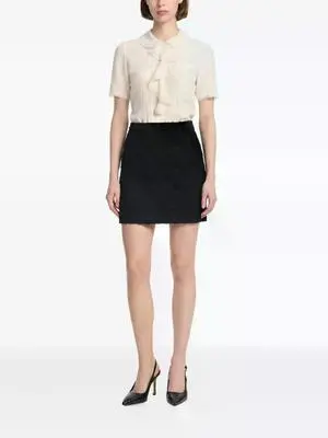 Alessandra Rich Bouclé-knit Mini Skirt