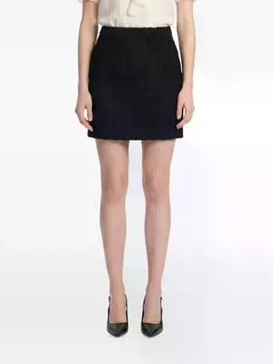 Alessandra Rich Bouclé-knit Mini Skirt