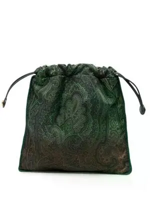 Etro Paisley-print Drawstring Backpack - Green