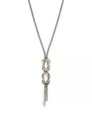 John Hardy Sterling And 14k Yellow Gold Infinite Love Knot Necklace