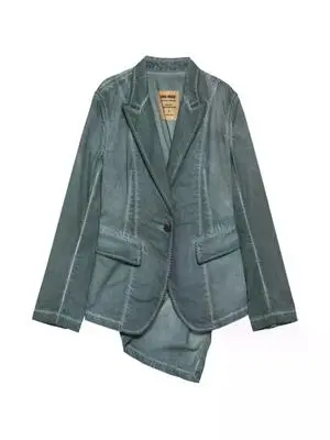 UMA WANG Notched-lapels Single-breasted Blazer - Green