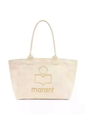 Isabel Marant Étoile Logo-embroidered Canvas Tote Bag - Neutrals