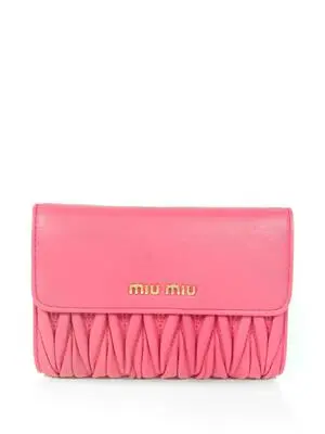 Miu Miu Leather Wallet - Pink