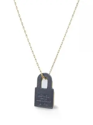 Hermès O'kelly Calfskin Necklace - Gold