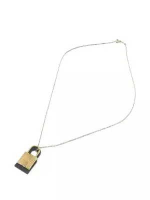 Hermès O'kelly Calfskin Necklace - Gold